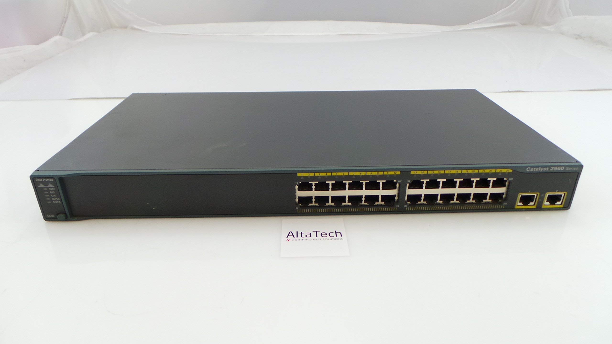 Cisco WS-C2960-24TT-L Catalyst 2960 24 10/100 + 2 1000BT (Renewed)