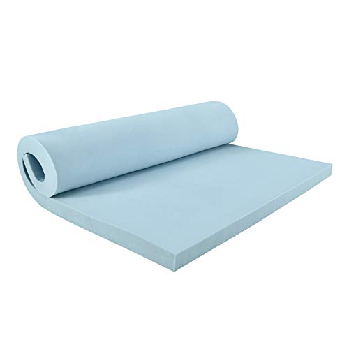 Sealy TrueForm 3" Memory FoamĀ Mattress Topper, Queen Blue