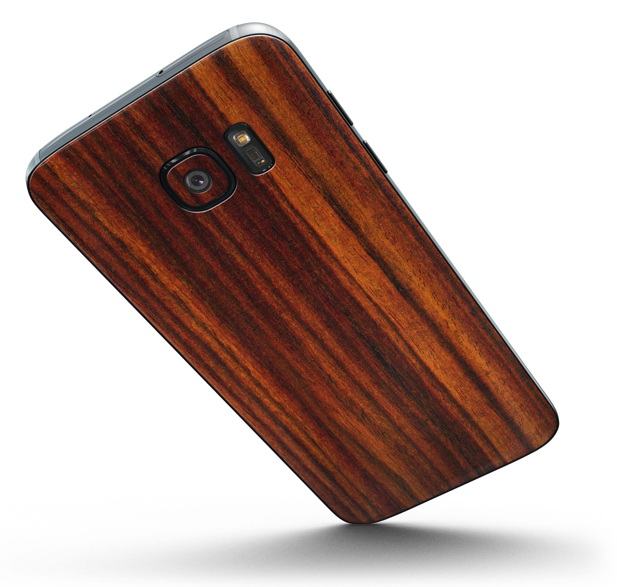 Design Skinz Design Skinz Bright Red Ebony Woodgrain Full-Body Wrap Decal Skin-Kit for The Galaxy S8 Plus