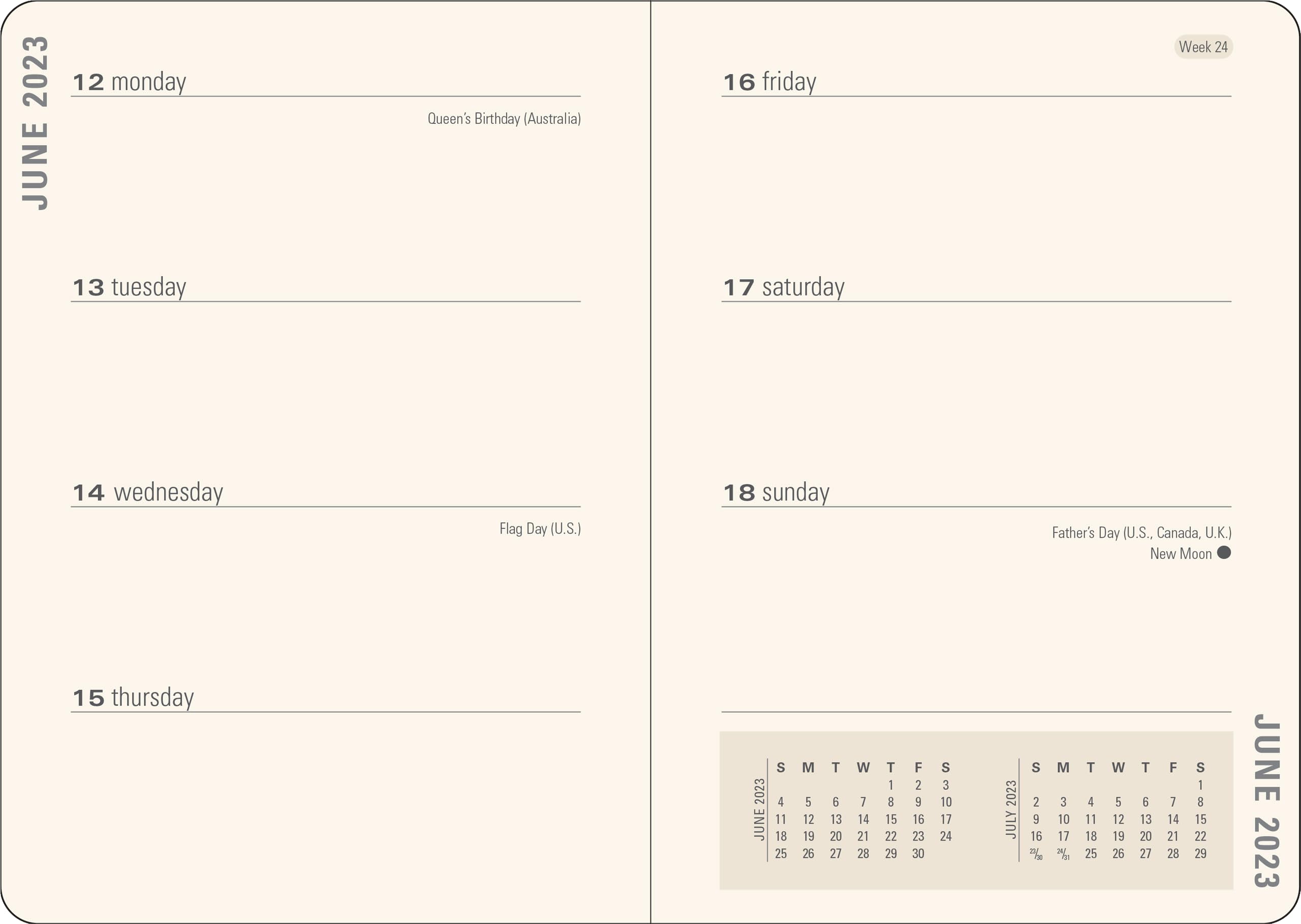 2023 Lavender Wildflowers Weekly Planner (16 months, Sept 2022 to Dec 2023) (English and German Edition)