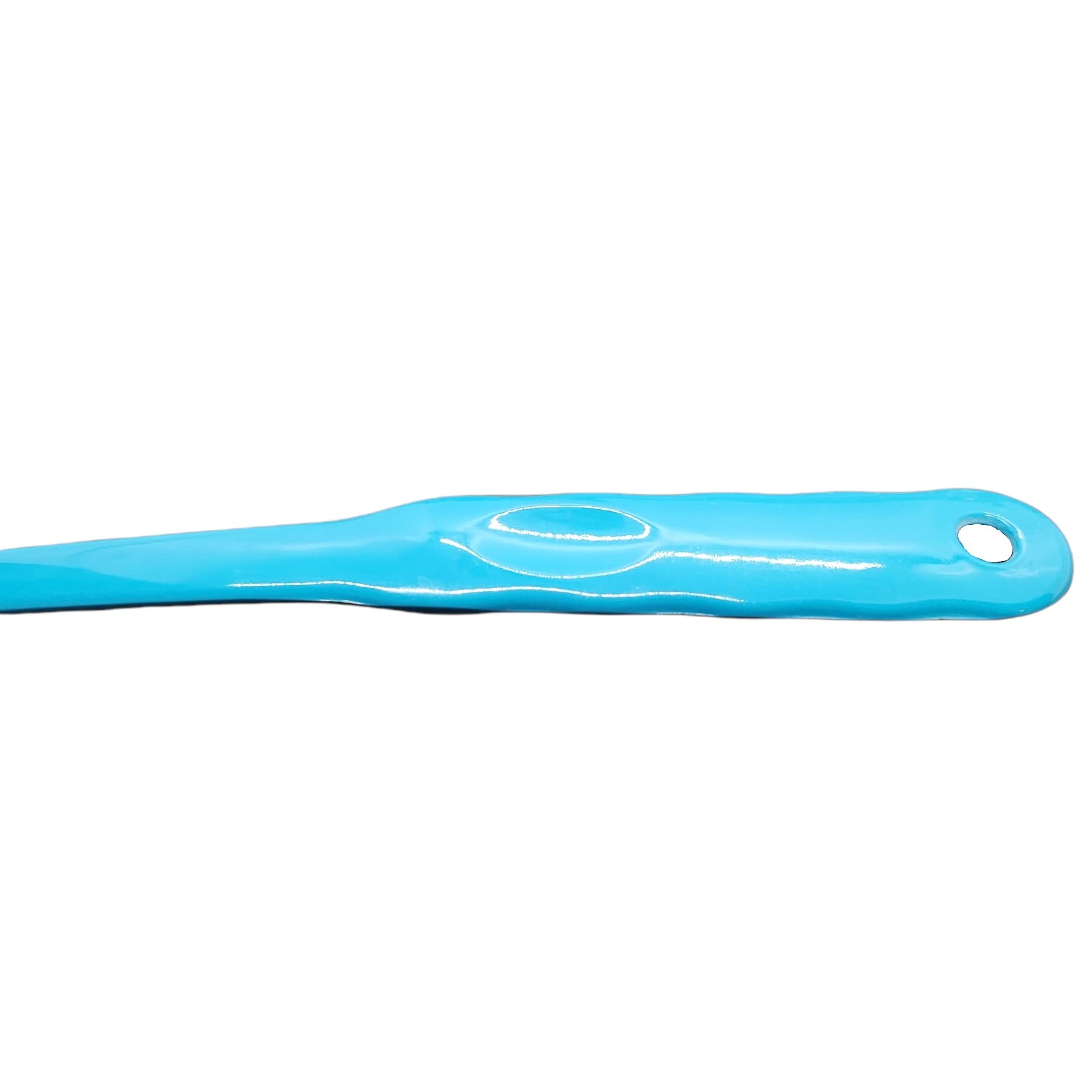 Handy Housewares 12.5" Long Handled Colorful Melamine Slotted Serving Spoon (Blue, 1 Pack)