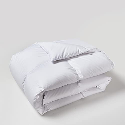 Beautyrest Sateen Cotton European White Down Comforter - All Season Warmth, Made in USA โ King Size