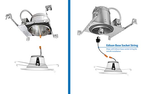 NICOR Lighting DLR565121203KWH LED Downlights, 1 Count (Pack of 1), White