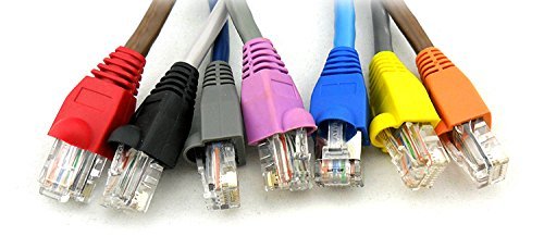 Accessbuy 100 Pack RJ45 CAT6 CAT6E CAT5 CAT5E Ethernet Network Cable Strain Relief Boots Cable Connector Plug Cover Mixed Color for Laptop