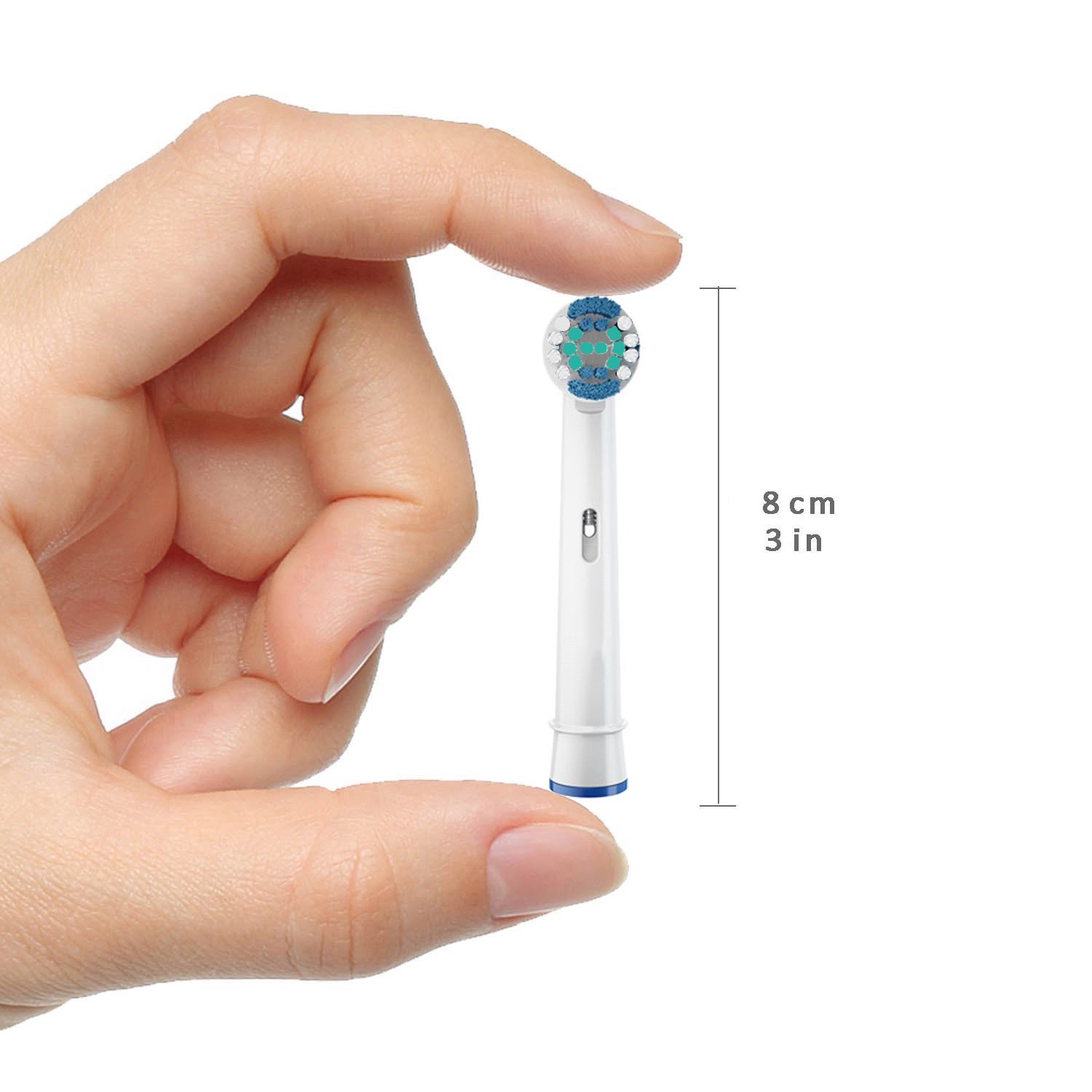 VINFANY 8x Replacement Toothbrush Head for Oral B,Compatible with Braun Electric Rechargeable Toothbrush, for Vitality 3D All 8 Pack.