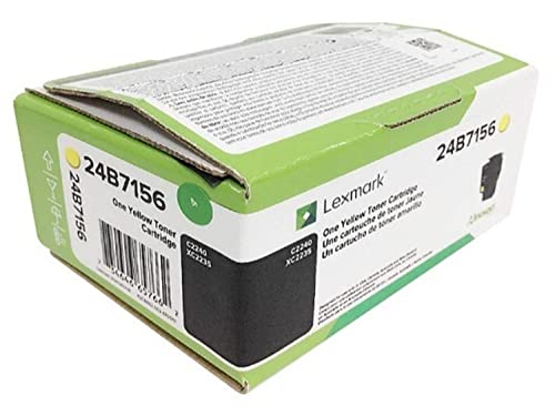 Lexmark 24B7156 C2240 XC2235 Toner Cartridge (Yellow) in Retail Packaging