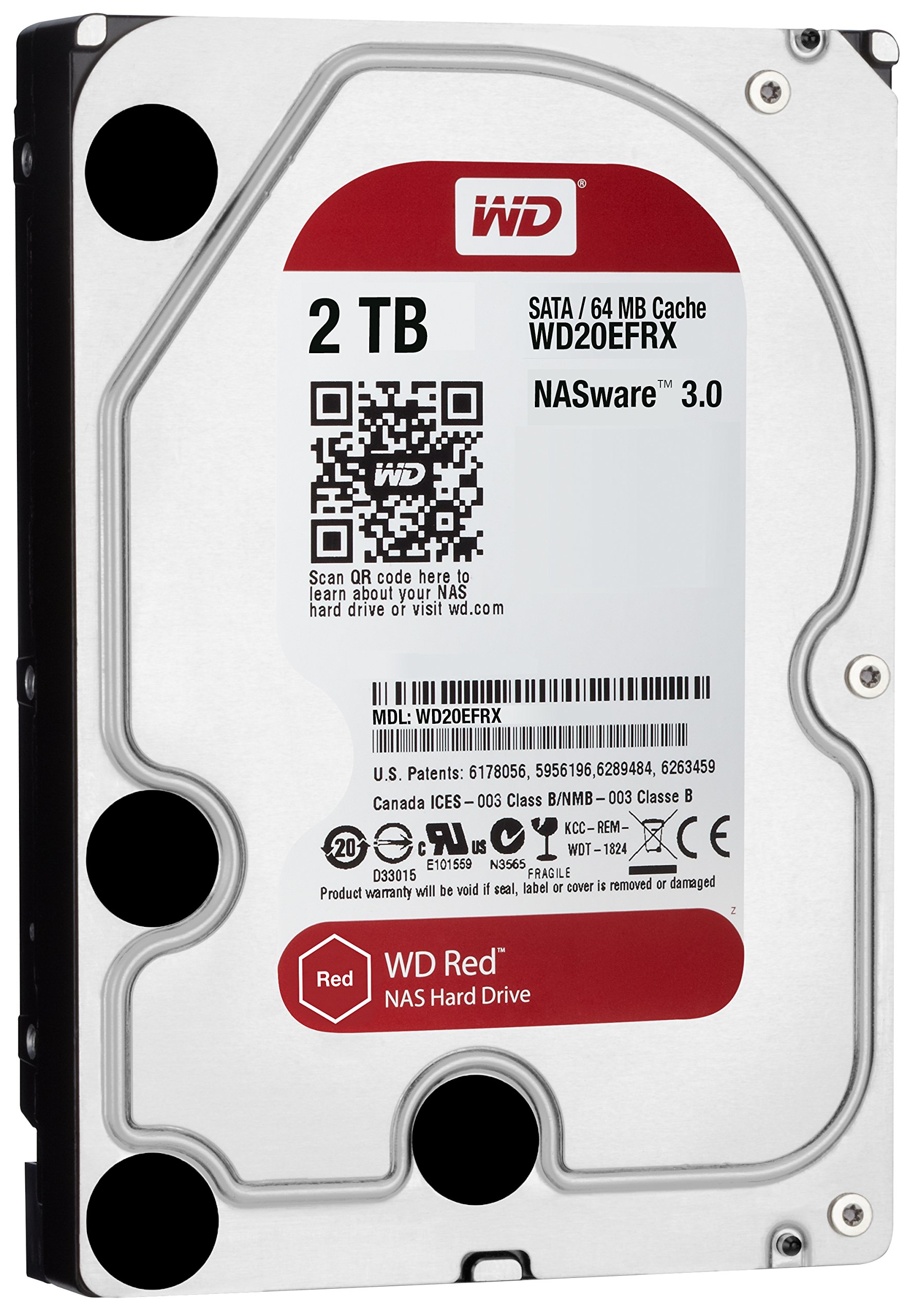 Western Digital WD 2TB SATA 6Gbs 64MB Red Drive