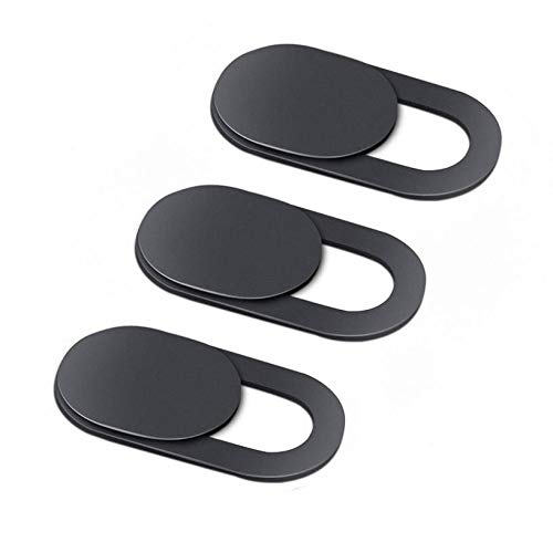 Webcam Camera Cover Privacy Security Black Compatible with Blackview BV8000 Pro - Blackview BV9000 Pro - BLU G9 - BLU Grand M - BLU Life One X3 - BLU Pure View