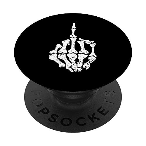 Offensive Biker Middle Finger Skull PopSockets Swappable PopGrip