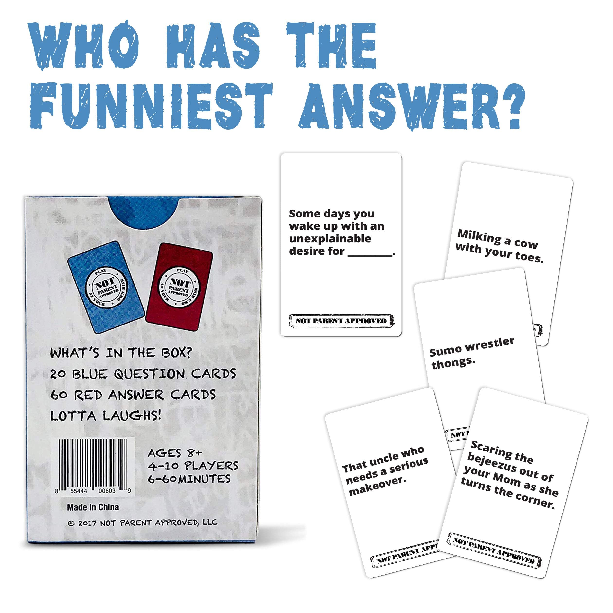 Not Parent Approved: The Original, Hilarious Family Party Game and Expansion Pack #1 Bundle