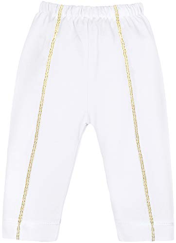 Lilax Baby Boys Newborn Gentleman Outfit Long Sleeve White Shirt with Vest and Pant 6 Piece Set 0-3 Gold