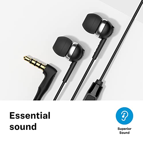 Sennheiser CX 80S In-ear Headphones with In-line One-Button Smart Remote β Black