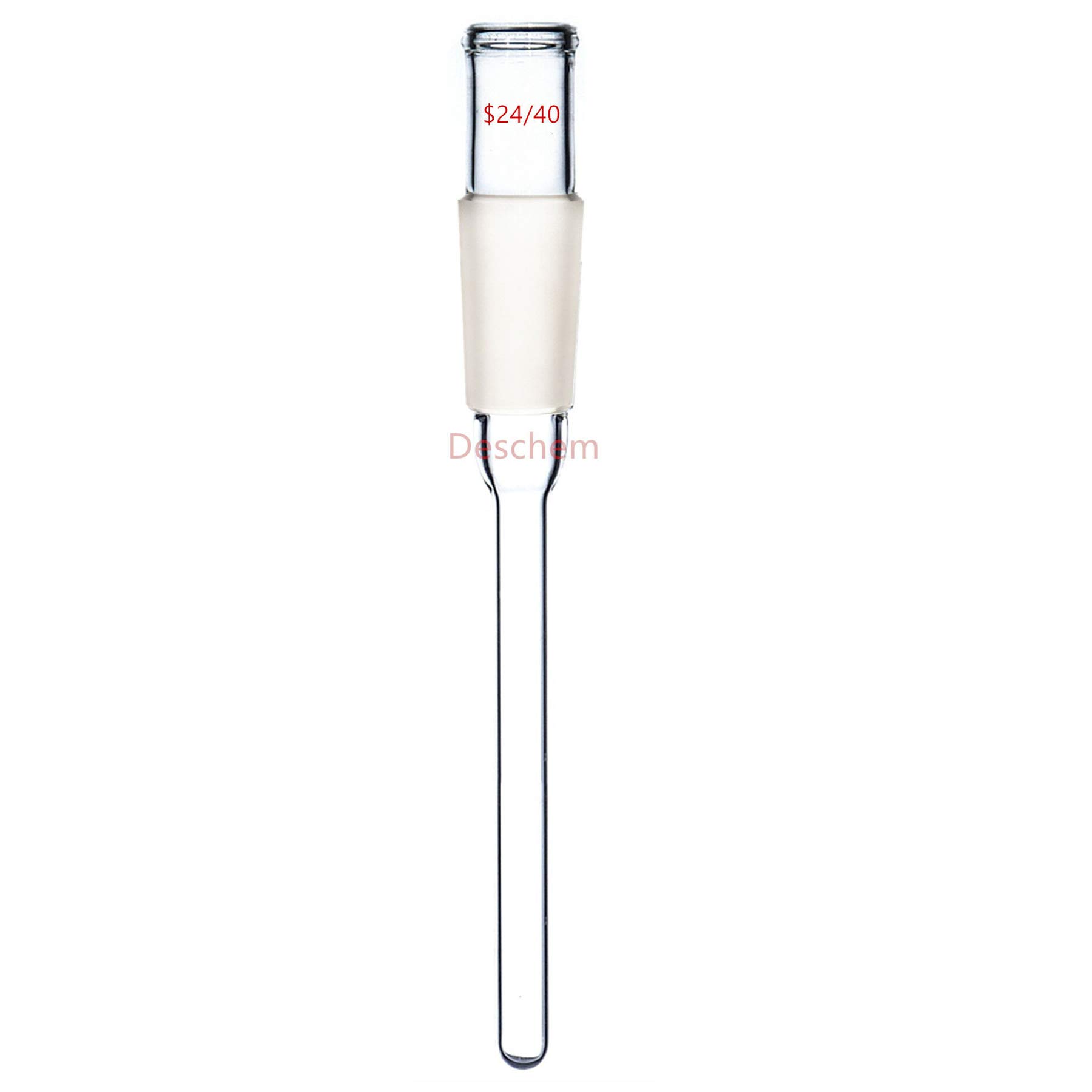 Deschem 150mm 24/40 Glass Thermometer Adapter 15cm Stem Tube Lab Glassware