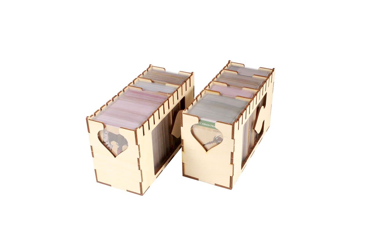 The Broken Token Game Organizer Compatible with Middara: Unintentional Malum - Act 1 - Wooden Game Organizing Box with Multiple Trays