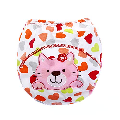 Orinery Cotton Reusable Baby Training Pants Unisex Potty Toddler Underpants Kids Waterproof Breathable Underwear 6-Pack (TP002-A, 6-12 Months Old)