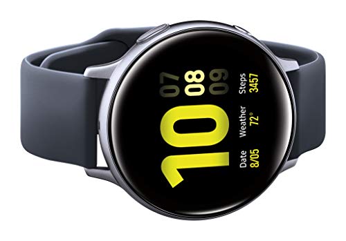SAMSUNG Galaxy Watch Active 2 Smart Watch 44mm US Version GPS Bluetooth Advanced Health Monitoring Fitness Tracking Long-Lasting Battery, Aqua Black