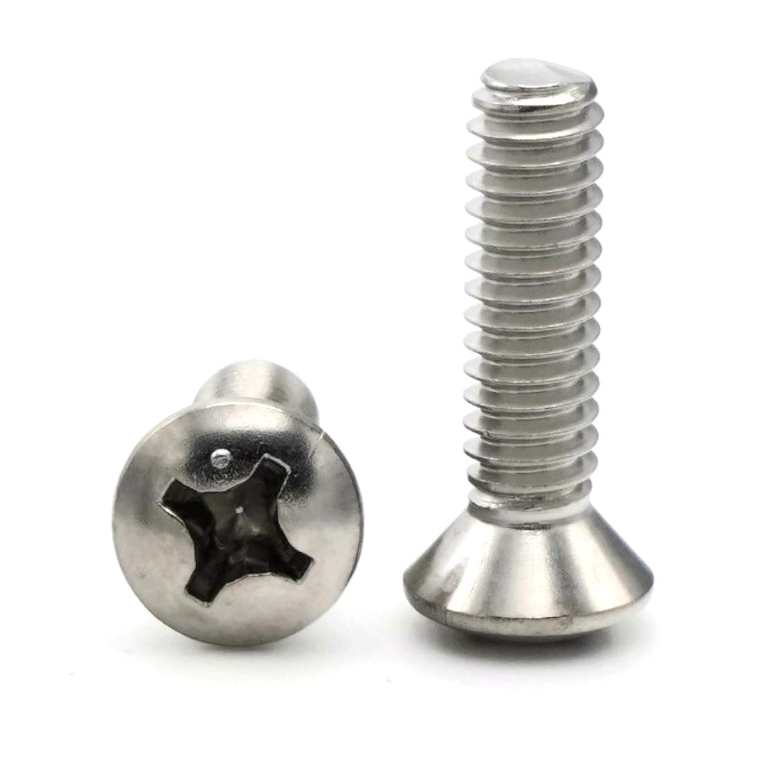 Phillips Oval Head Machine Screws 316 Stainless Steel - #10-24 x 1 Qty 100
