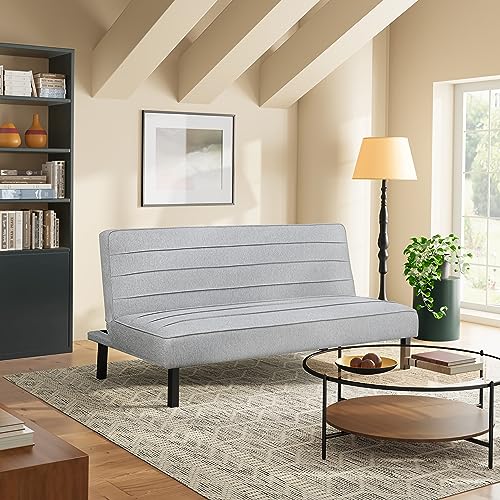 Serta Marcel Convertible Sofa Sofabed, Light Gray