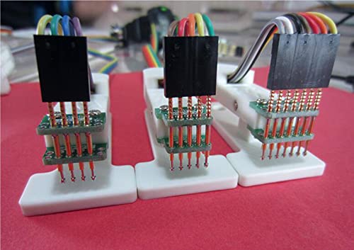 Dykbkiss Test Burning Fixture Pitch 1.27mm Test Stand PCB Clip pogo pin Debug Download Program Burn 3PIN 4P 5P 6P 7P 8P 9P 10P 11P 12P Programming Burning Clip (1.27mm Single Row, 5PIN)