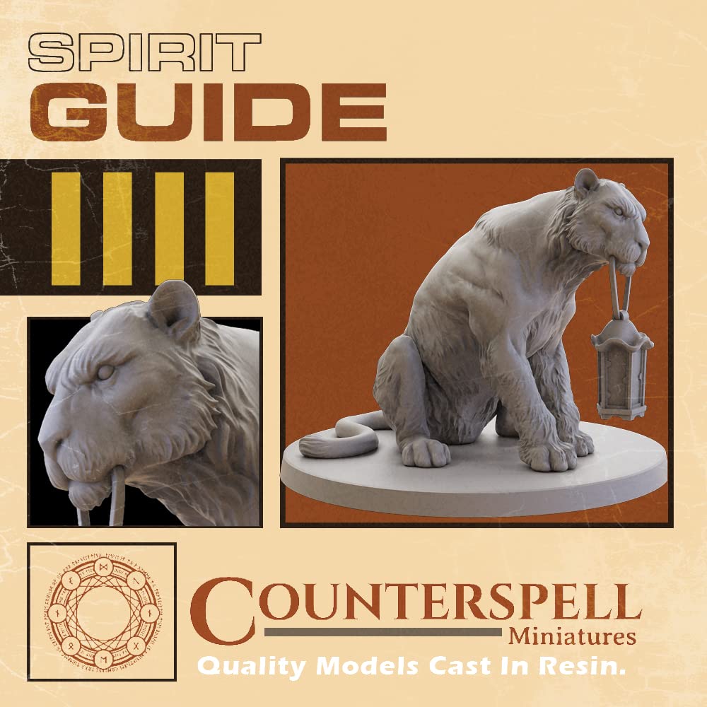 DUNGEON CRAFT Unpainted Miniatures, Compatible with DND, RPG, Tabletop Games, Roleplaying Figures for Your Dungeons & Dragons Quest, Mini Gaming Action Figures (The Spirit Guide)