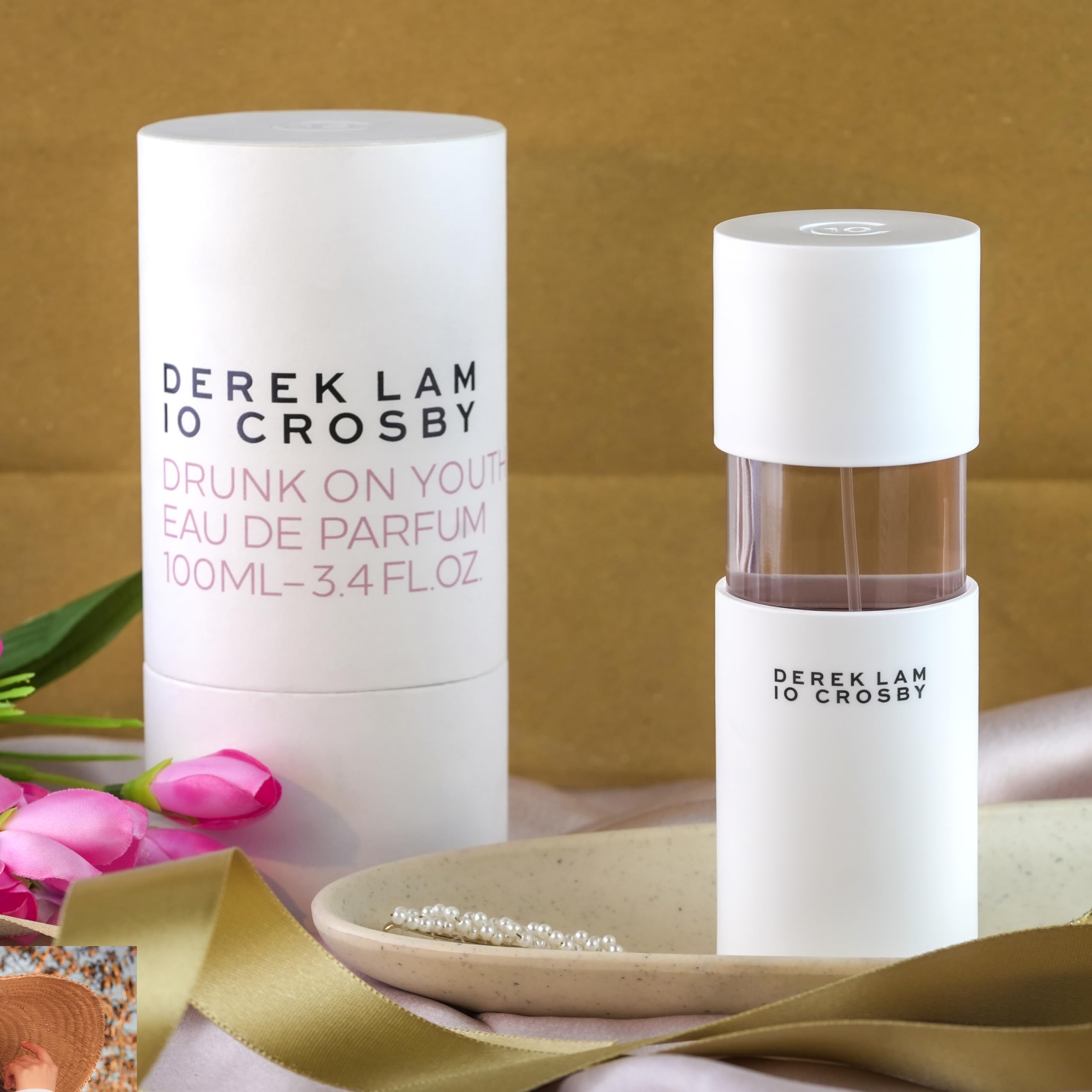 Derek Lam 10 Crosby, Drunk On Youth Eau De Parfum, Fragrance Mist For Women, Fruity & Floral Scent, Perfume Spray With Apple And Honeysuckle Accords, 3.4 Oz