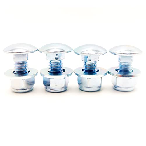 4pk 710-0451 710 0451 Stainless Steel Mounting Carriage Bolt Nuts kit fits Cub Cadet MTD 784-5580 710-0451 712-04063 Snowblower Skid Shoe (5/16-18)3/4"