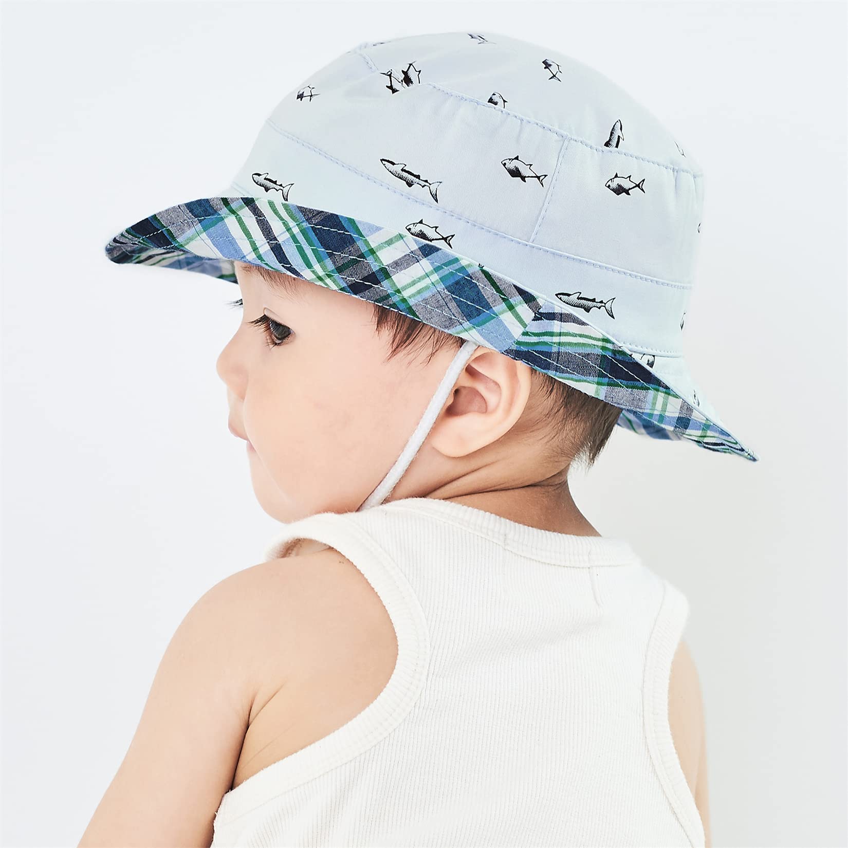 Durio Baby Sun Hat Sun Protection Baby Hats Double Sides Toddler Sun Hats Cap Summer Beach UPF 50+