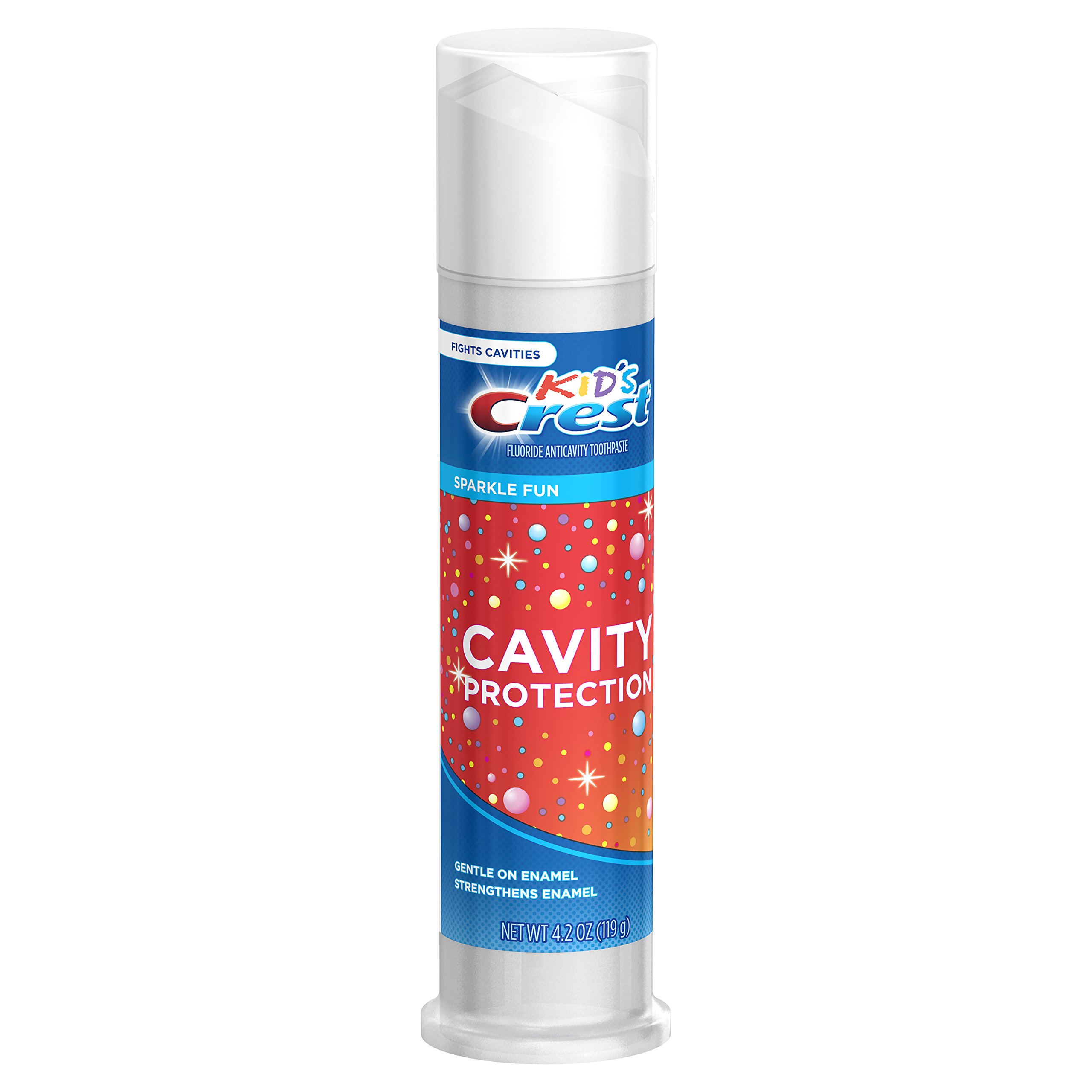 Crest Kid's Cavity Protection Toothpaste for Kids (children and toddlers 2+), Sparkle Fun Flavor, 4.2 ounces (Pack of 6)