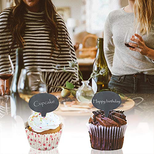 Set of 12, Stainless Steel Cheese Slicers with Cheese Markers and Soapstone Chalks, findTop 4 Pieces Cheese Slicer Cheese Cutter, 6 Pieces Natural Slate Cheese Labels, 2 Pieces Soapstone Chalks