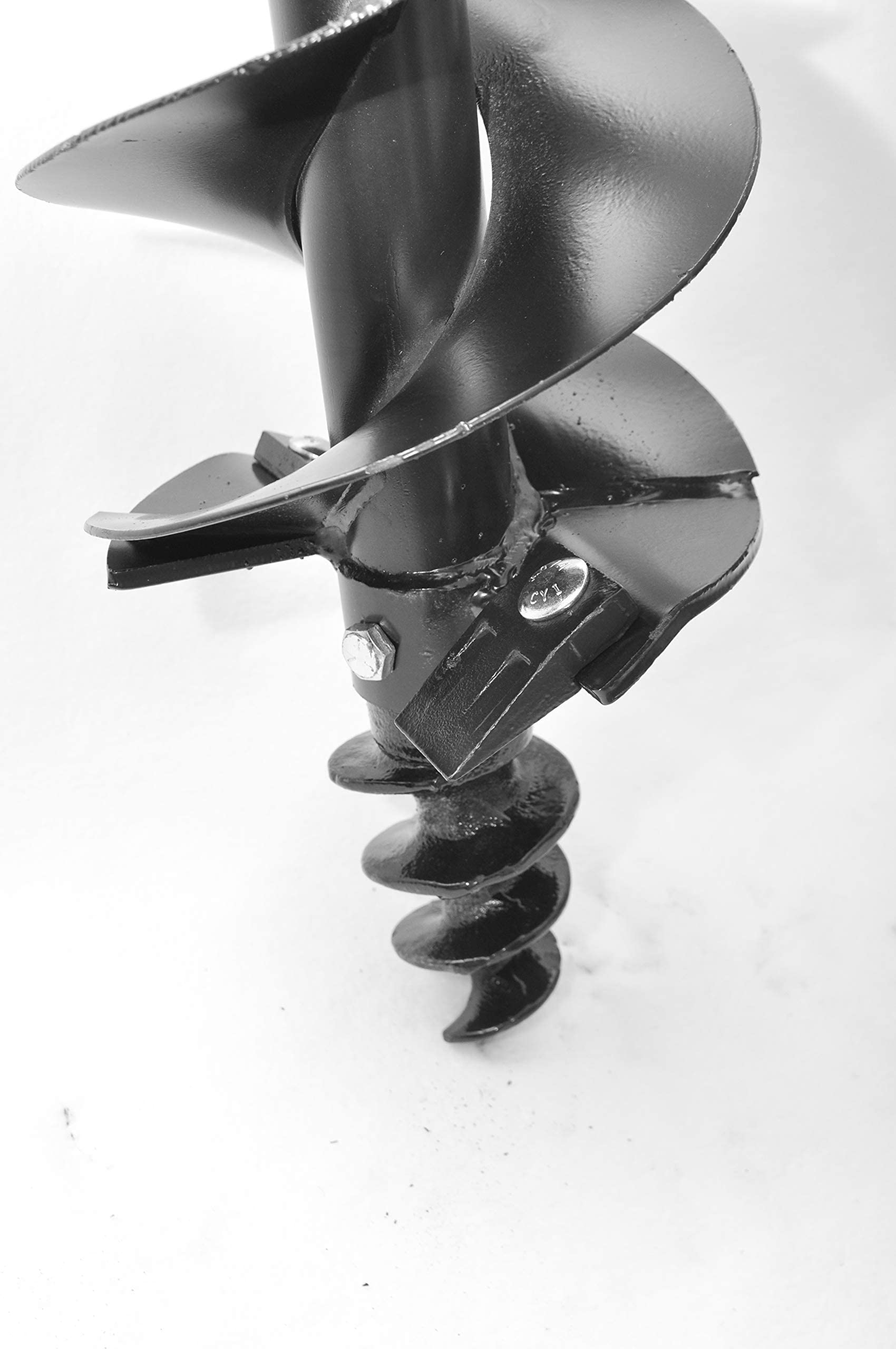 Super-Skin 9" Diameter Reinforced 3-Point Auger Bit for 2" Round Drive Post Hole Diggers-L8