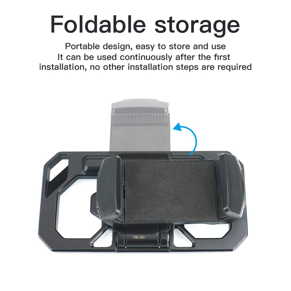 RCGEEK Tablet Stand Compatible with DJI Mavic Mini 4K / Air 3 / Mini 2 / Mini 2 SE/Mini 3 Pro/Air 2 / Mavic 3/ Air 2S Drone Remote Controller 4-11 inch Foldable Tablet Holder with Neck Lanyard