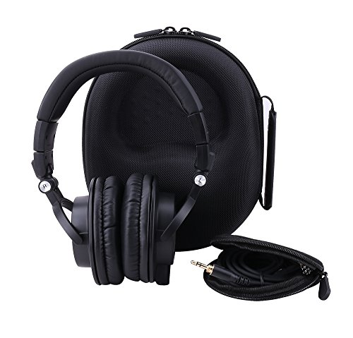 Aenllosi Hard Carrying Case Replacement for Audio-Technica ATH-M20x/M30x/M40x/M50x/M60x Professional Studio Monitor Headphones