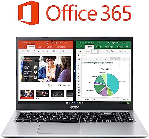 acer 2023 Newest Aspire 1 Slim Laptop, 15.6" FHD Laptop, Intel Celeron Dual-core Processor, 16GB RAM, 128GB eMMC,1-Year Microsoft 365 Personal Subscription,Student, Windows 11 Home S