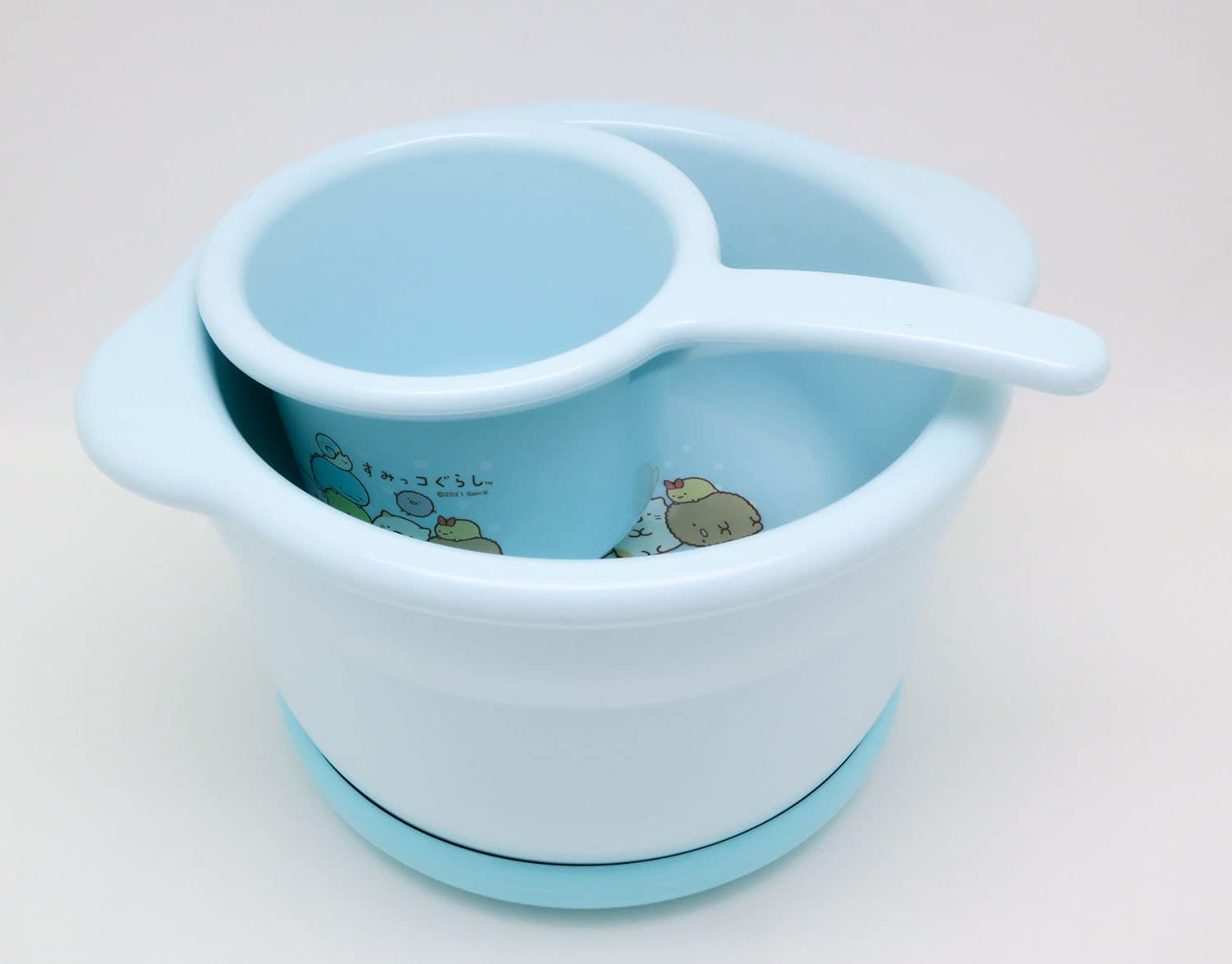 OSK BA-2 Sumikko Gurashi Bath Chair, Blue, Made in Japan, Rubber Feet, Stylish, Cute, Non-Slip