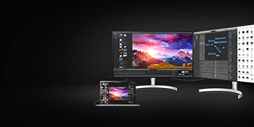 LG 32UL950-W Monitor Piatto per PC 80 cm (31.5") 4K Ultra HD LED Opaco Argento, Bianco