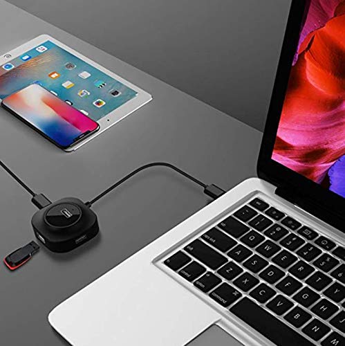 USB Hub, FLYEER 4 Port USB 3.0 Hub, Ultra Slim Portable Data Hub Applicable for i-Mac Pro, MacBook, Mac Mini/Pro, Surface Pro, Notebook PC, Laptop, USB Flash Drives, and Mobile HDD