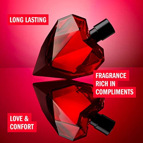Diesel Loverdose Red Kiss Eau de Parfum Spray Perfume for Women, 1.7 Fl. Oz.