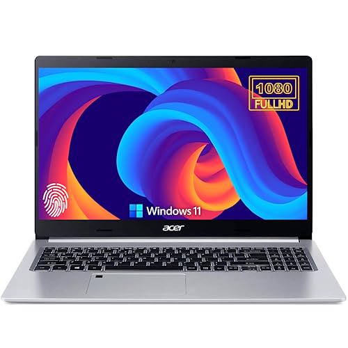 Acer 2023 Newest Aspire 5 Slim Laptop, 15.6" Full HD Display, 12GB RAM, 512GB SSD Storage, AMD Ryzen 4-Core Processor, Backlit Keyboard, Fingerprint Login, HDMI, Ethernet Port, Type-C, Windows 11 S