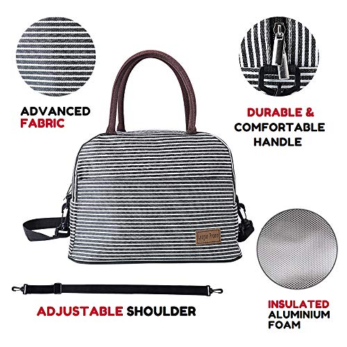 Lunch Bag Large Insulated Lunch Bags for Women Men Cooler Tote Bag Adult Lunch Box Organizer Holder Container with Removable Shoulder Strap
