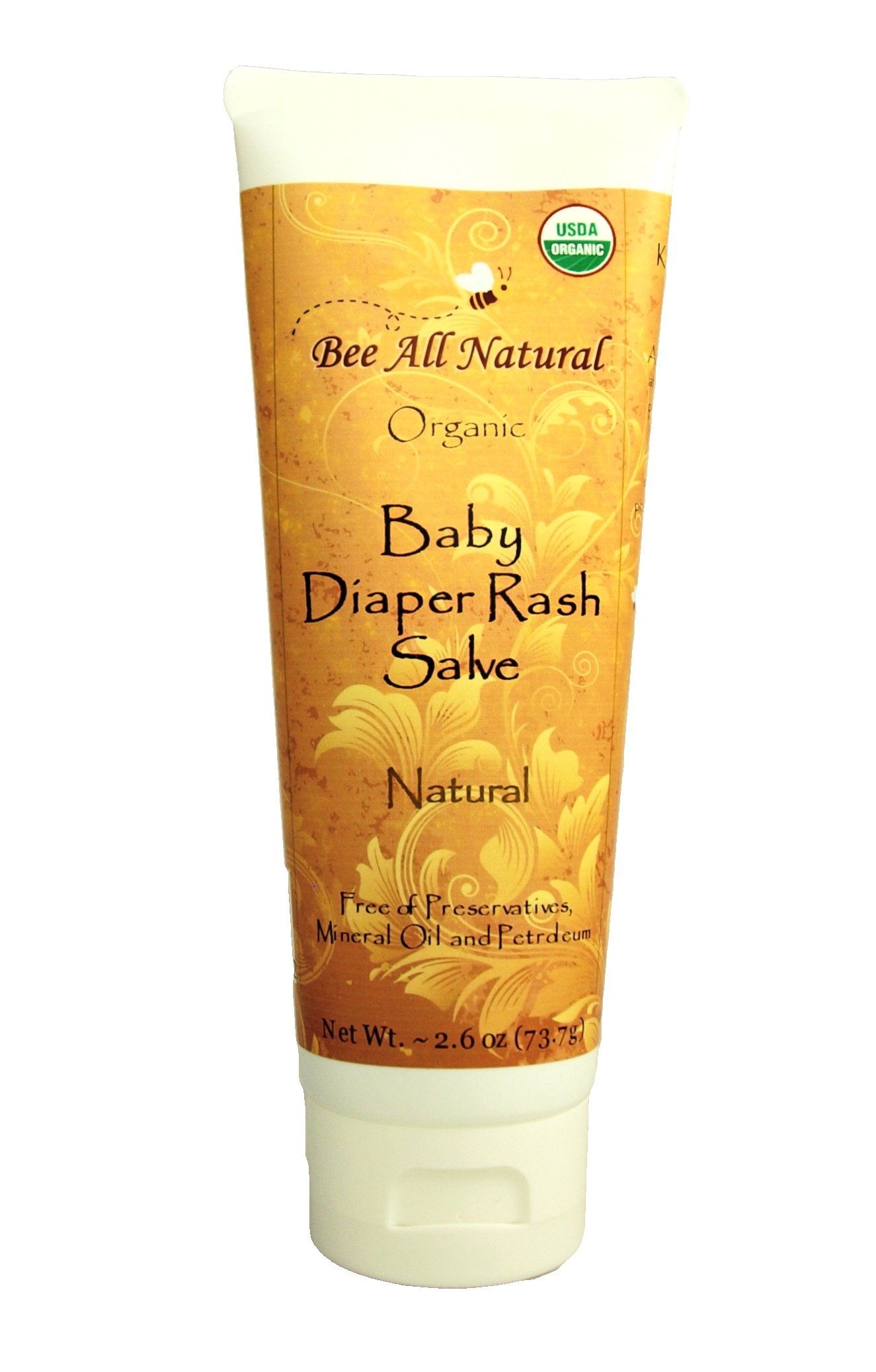 BEE ALL NATURAL Baby Diaper Rash Salve Natural, 2.6 OZ
