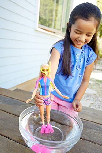 Barbie Doll with Color-Change Top, Puppy Squirt Toy and Dolphin with Sounds