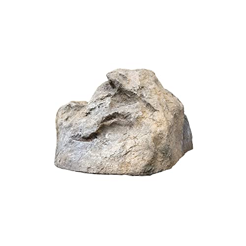 Backyard X-Scapes Fiberglass Painted Mock Faux Well Pump Cover Artificial Rock for Landscaping, Medium, Beige