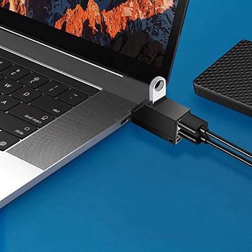 SHYPT USB 3.0 Adapter Extender Mini Splitter Box 3 for PC Laptop Mobile Phone High Speed U Disk Reader (Color : Black)