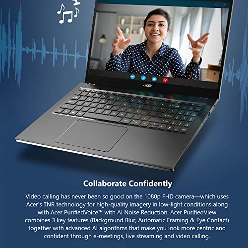 Acer Aspire 5 Slim Laptop | 15.6" FHD (1920 x 1080) IPS | Intel Core i7-1355U | NVIDIA GeForce RTX 2050 | 16GB DDR4 | 1TB Gen 4 SSD | Wi-Fi 6E | USB4/Thunderbolt 4 | Backlit KB | A515-58GM-76KW, Gray