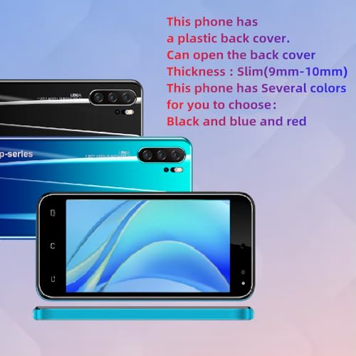 aderroo Smartphone,F17pro,Unlocked Cell Phone, 5.0inch Screen,Front and Rear Cameras,1GB RAM 4GB ROM,Only Supports Dual SIM Card Frequency Band of 3GWCDMA:850/2100MHZ(Black)