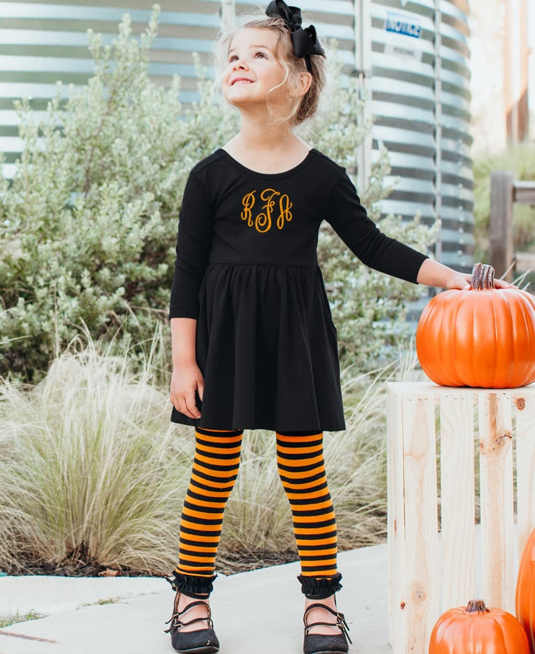RuffleButts Black Twirl Dress - 3-6m