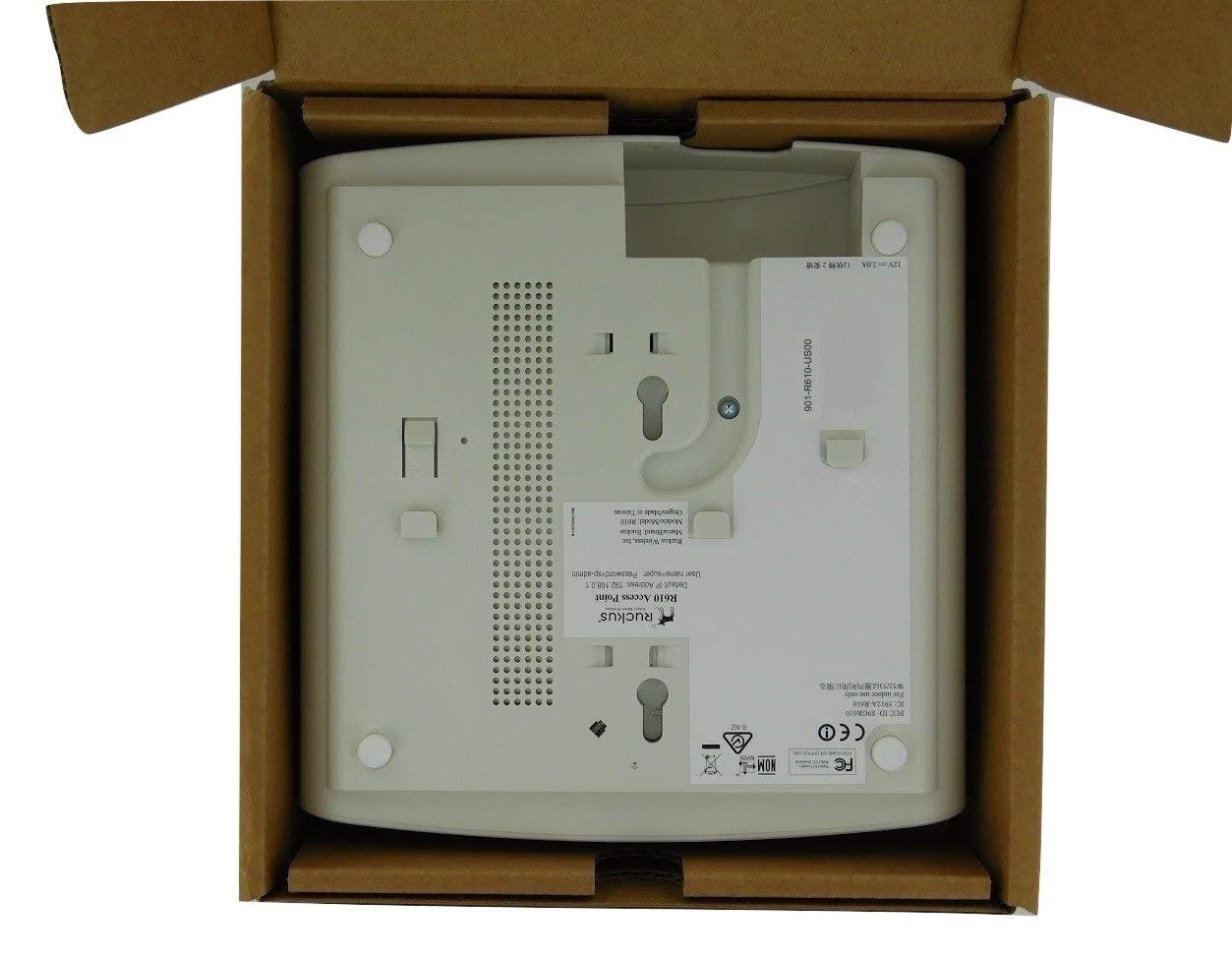 Ruckus Zoneflex R610 Wave 2 Access Point (Smart Wi-Fi 3x3, 802.11ac, BeamFlex, Adaptive Antenna, POE) 901-R610-US00 (Renewed)