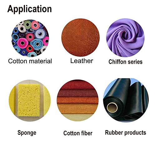 RESHY Portable Electric Cordless Rotary Fabric Cutter with 50mm Rotary Blade Rechargeable Hand-Held Fabric Cutting Machine Electric Scissors for Cutting Multi-Layer Fabric and Leather