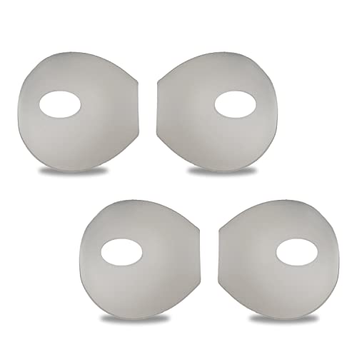 EKIND 4 Pcs Ear Cover Tips Anti-Slip Silicone Soft Replacement Sport Earbud Tips Compatible for iPhone 7 / 6S / 6 Plus / 5S / 5C / 5 Headphones Earphones Protective Accessories Tips (Gray)