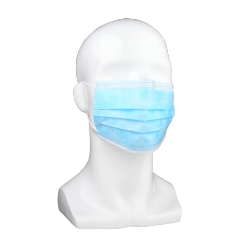 American Hospital Supply (AHS) Earloop Masks Disposable | Adult Face Covering | 3 Ply Disposable Face Mask (Box of 50)